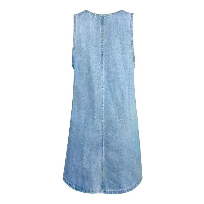 Sofia™ | Practical and Light Denim Summer Dress – James & Lisa Melbourne